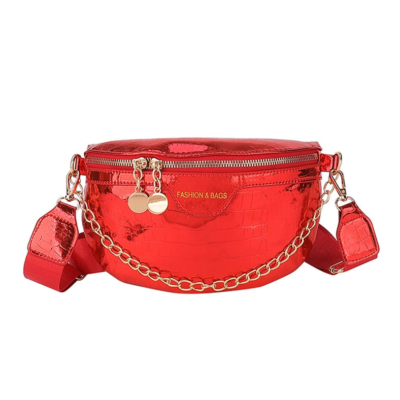 Sac banane fashion rouge Brillant – Mon Sac Banane